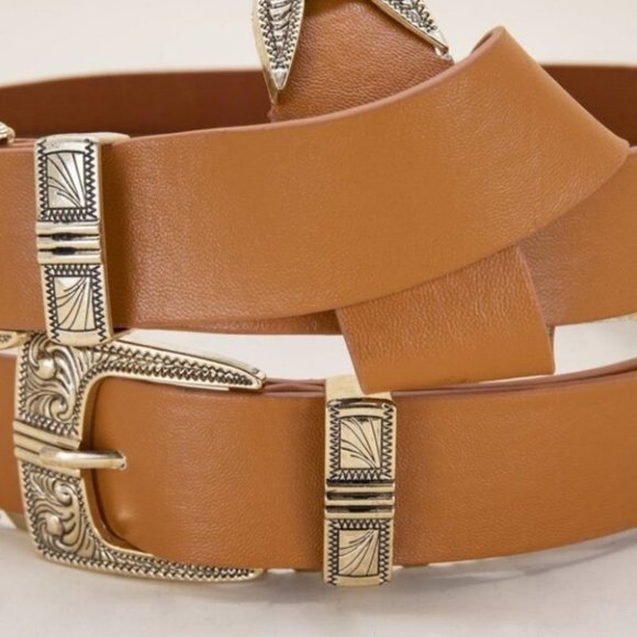 MODA ME COUTURE | Accessories | Camel Double Belt | Poshmark